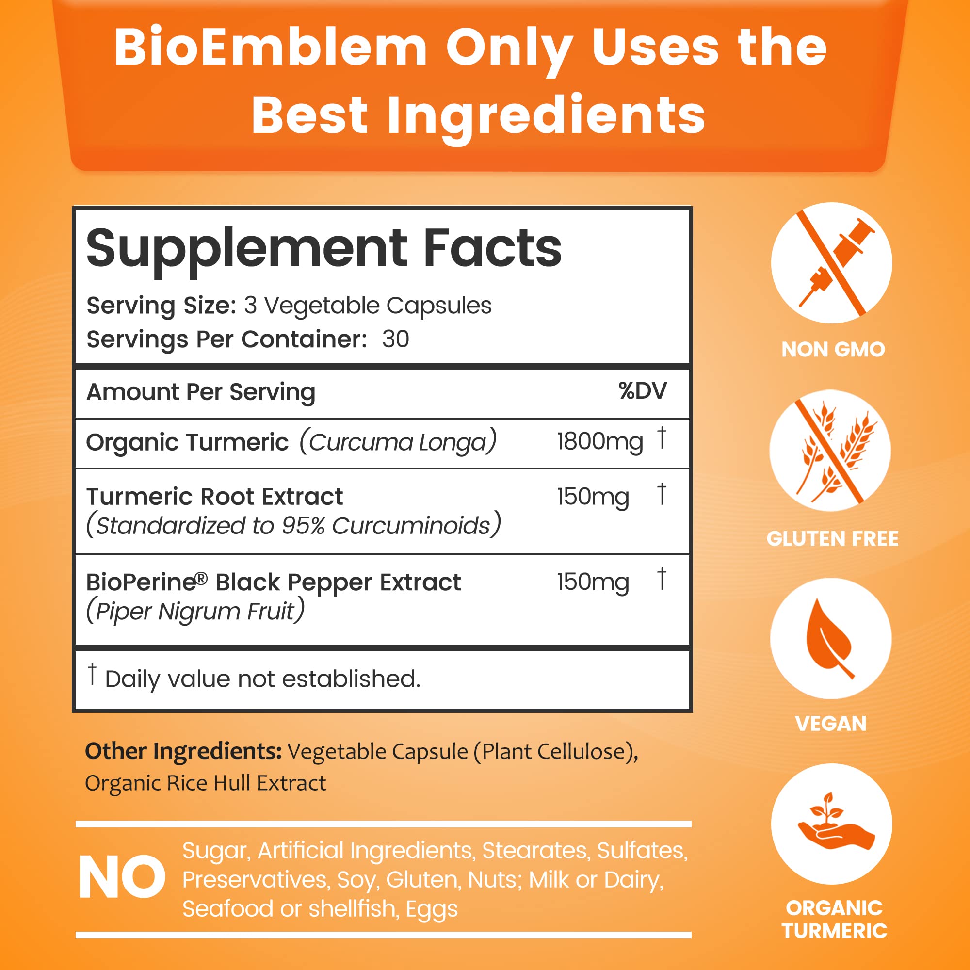 non-GMO turmeric supplement for wellness