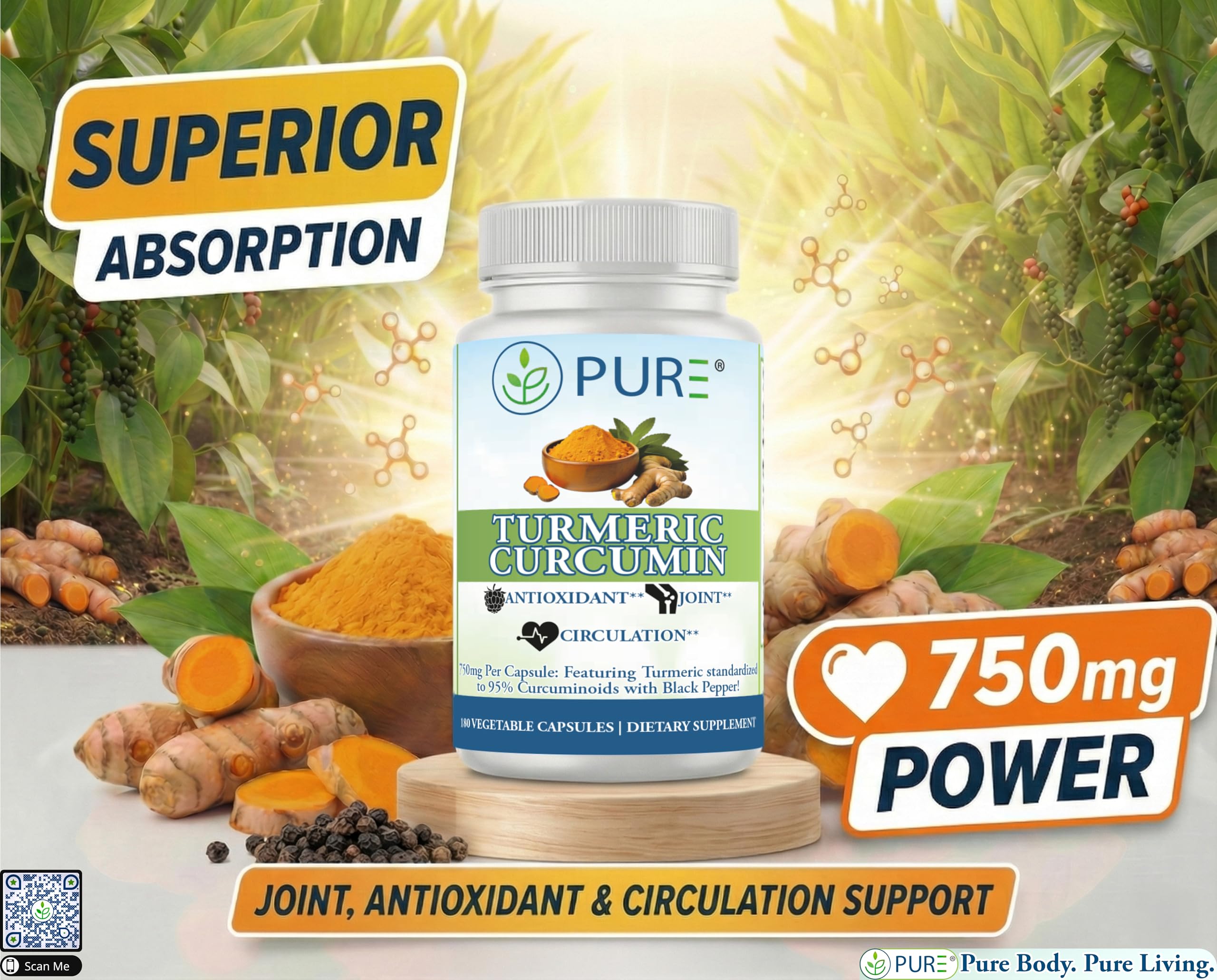non-GMO turmeric supplement made in Canada