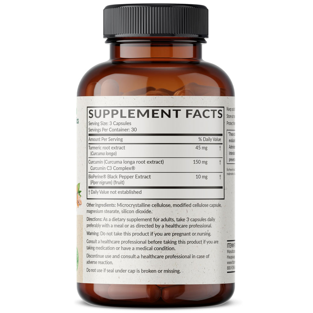 non-GMO turmeric vegetarian capsules
