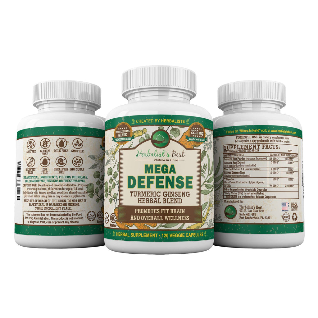Non-GMO turmeric with olive leaf extract