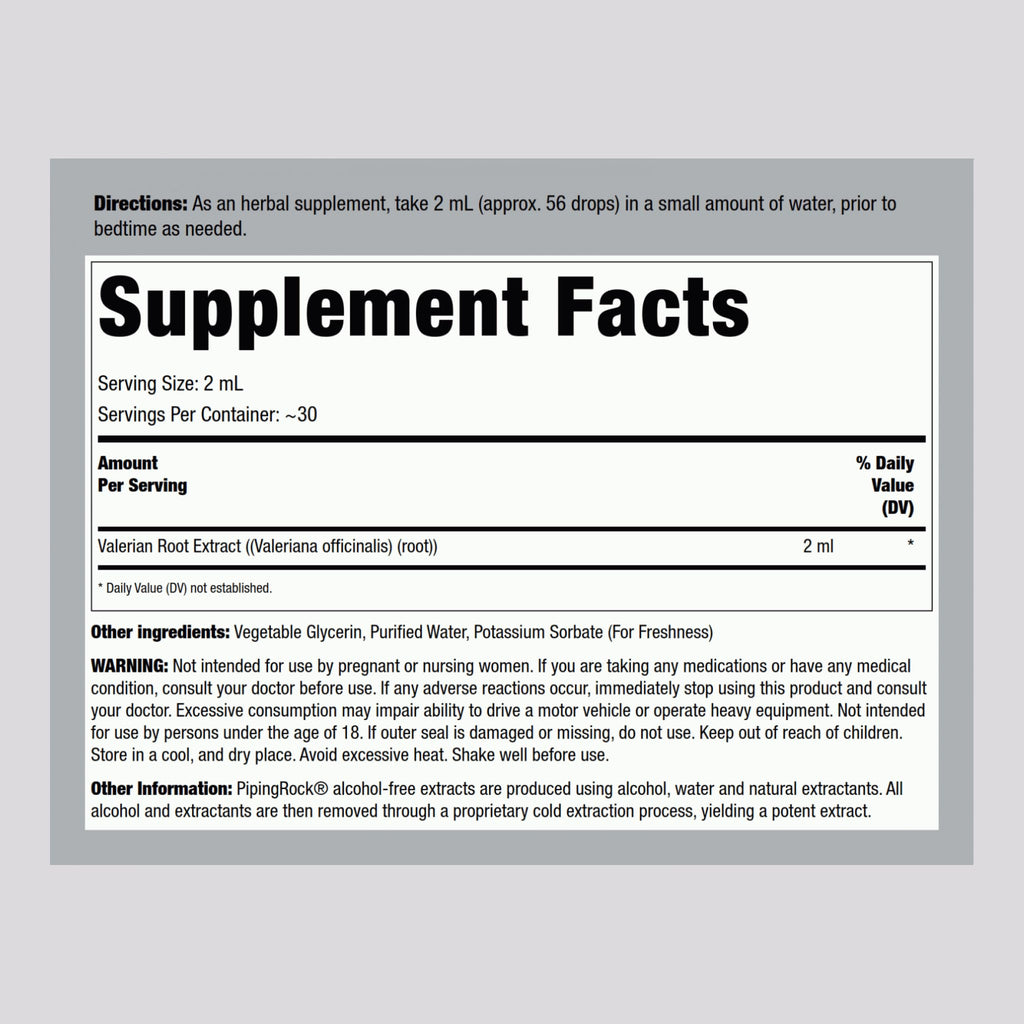 non-GMO valerian drops for better sleep