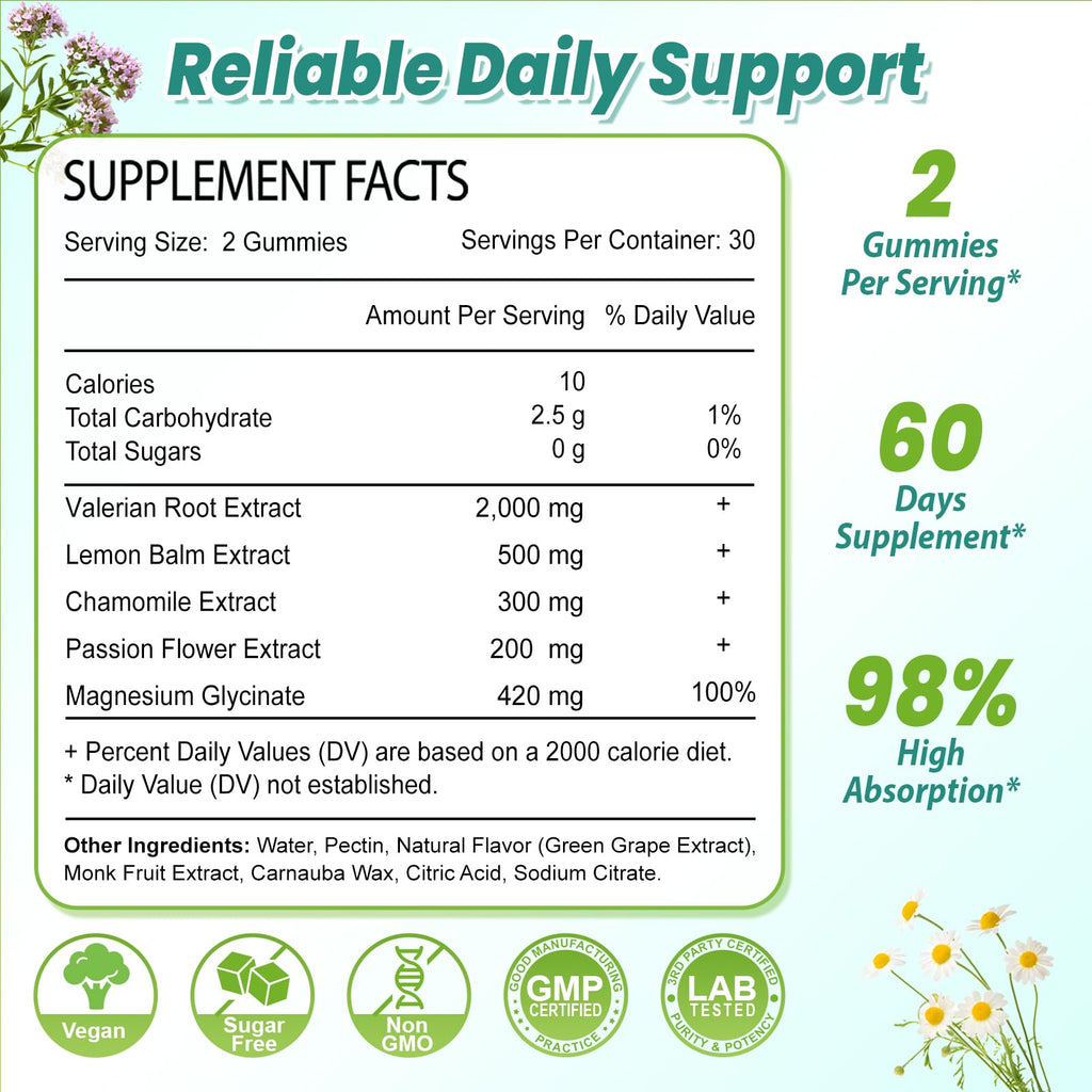 non-GMO valerian gummies for holistic wellness