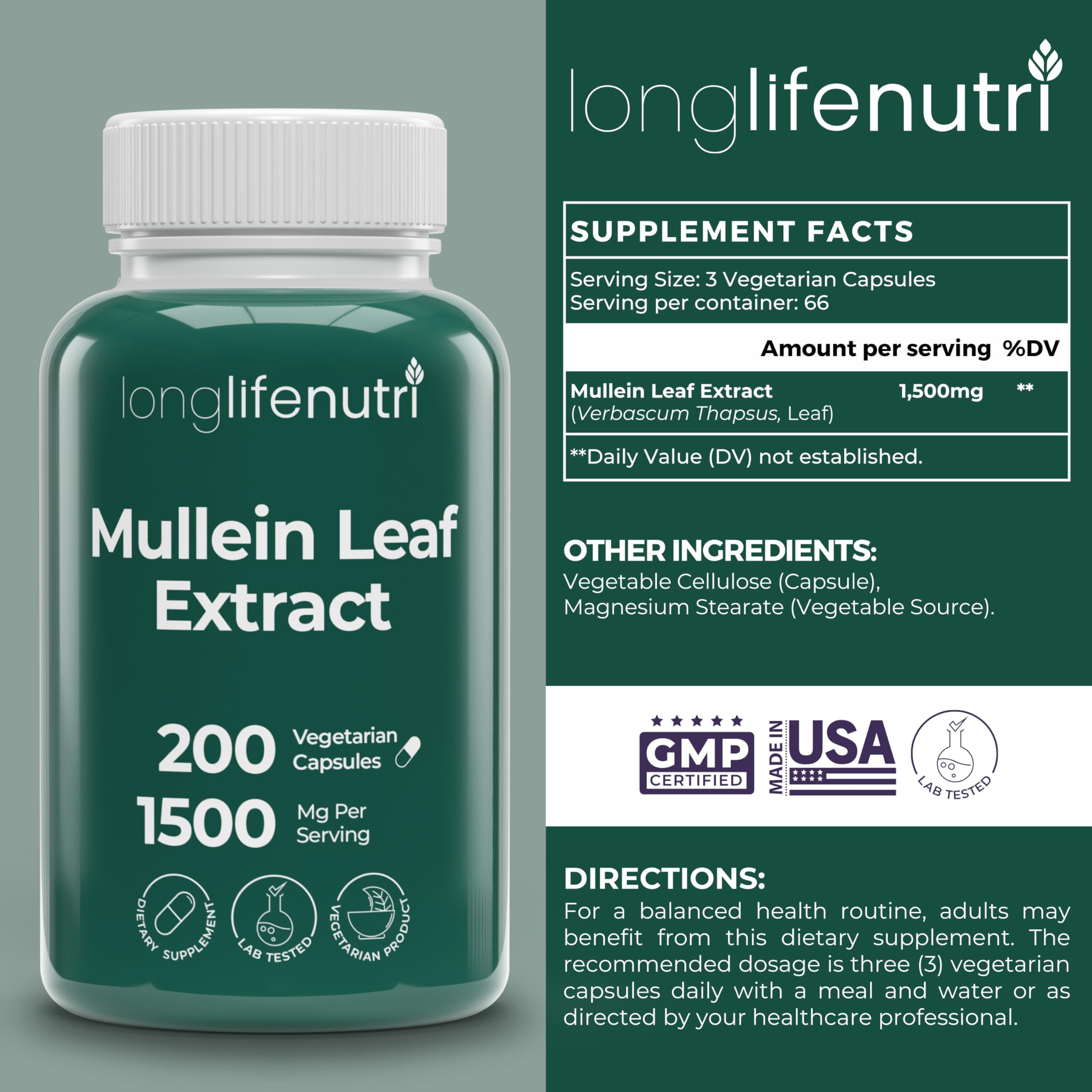 Non-GMO vegetarian capsules for immunity