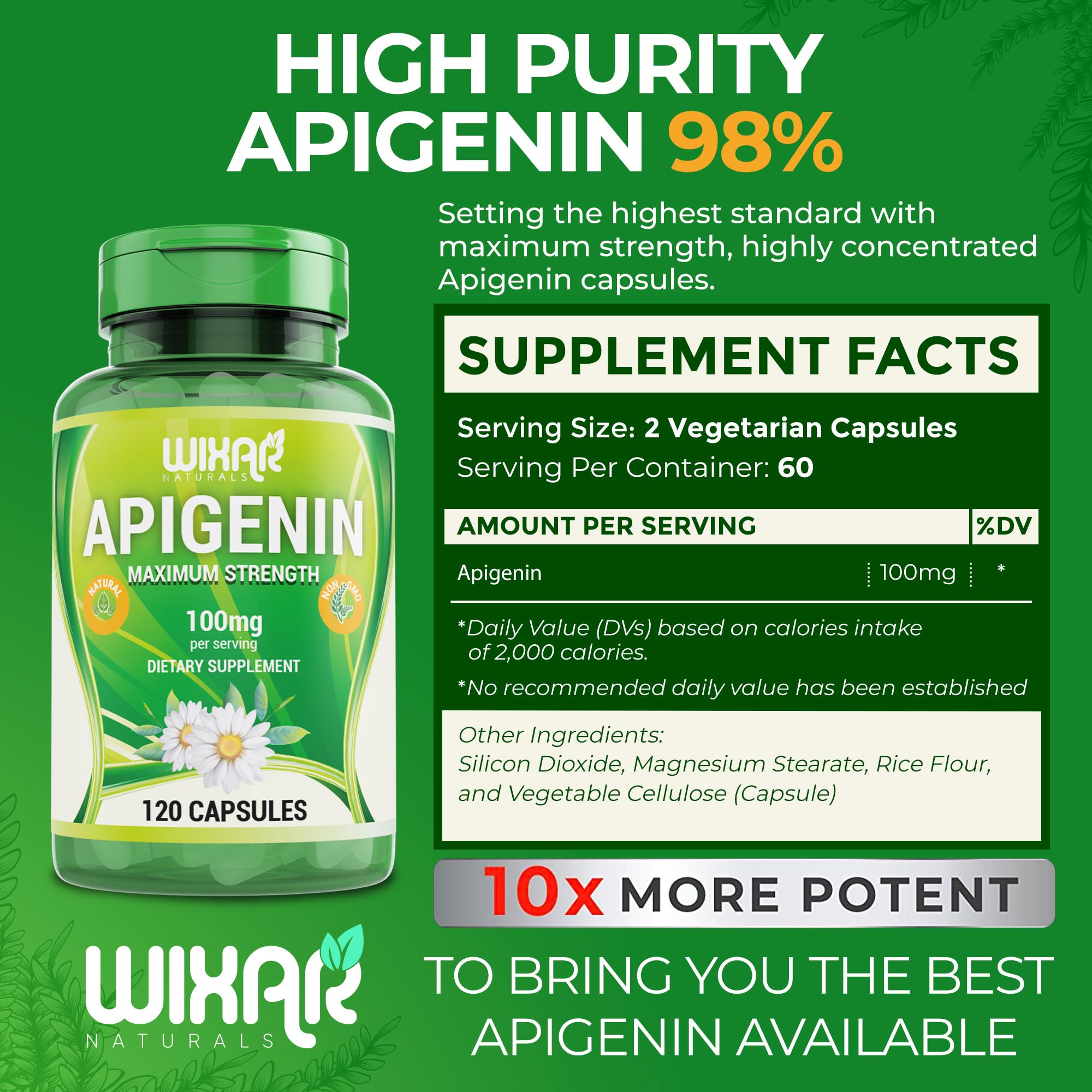 non-GMO vegetarian chamomile capsules