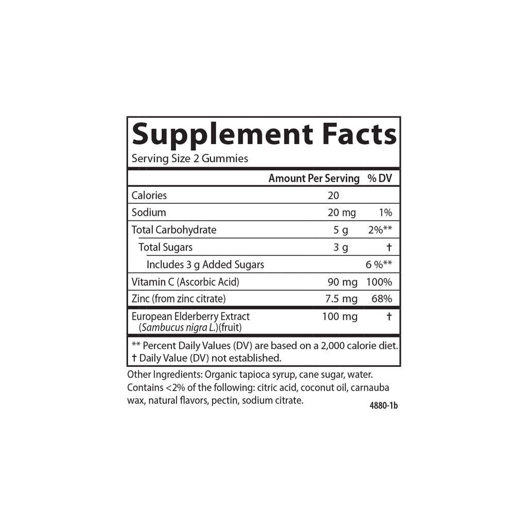 non-GMO vegetarian elderberry gummies