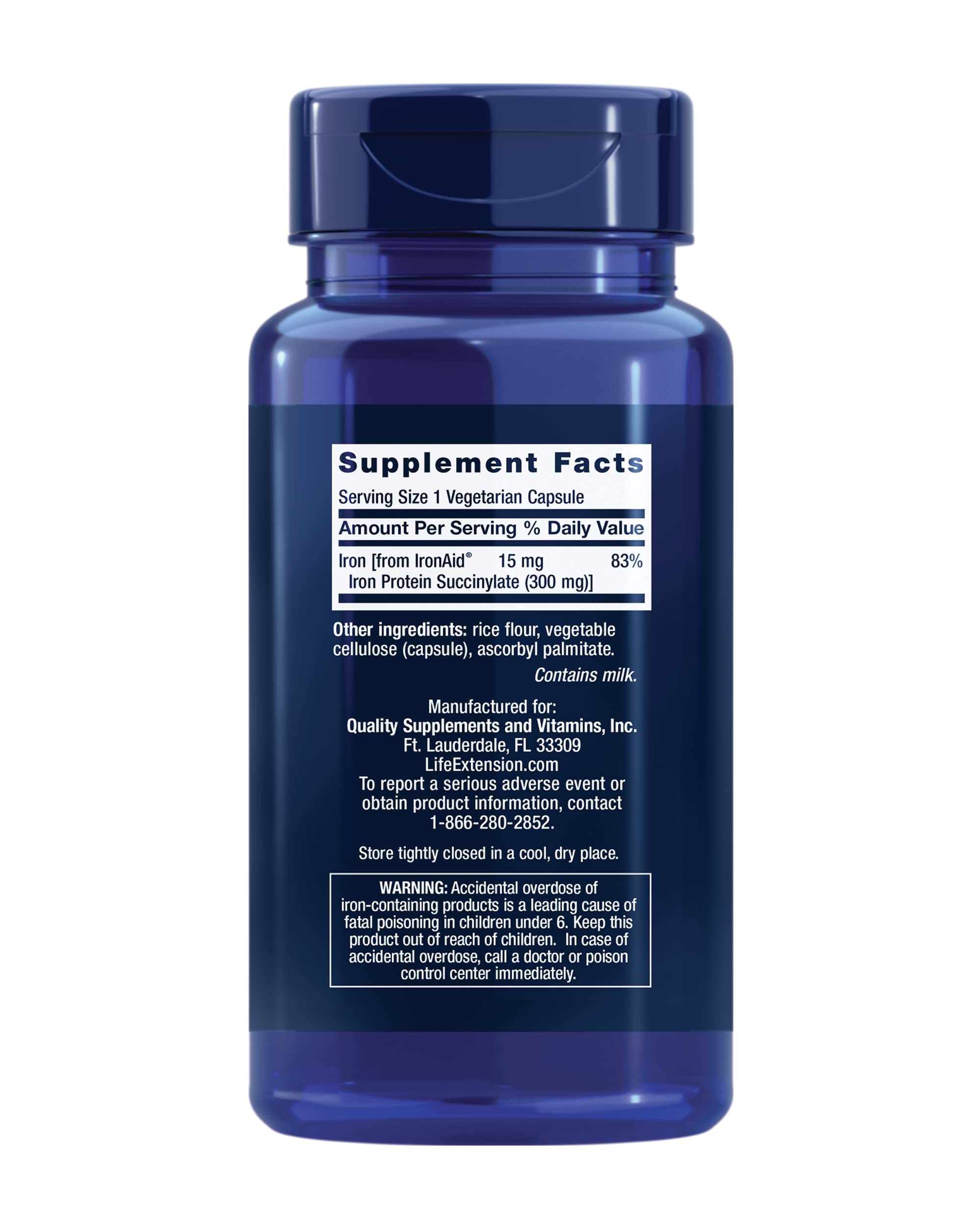 non-GMO vegetarian iron capsules