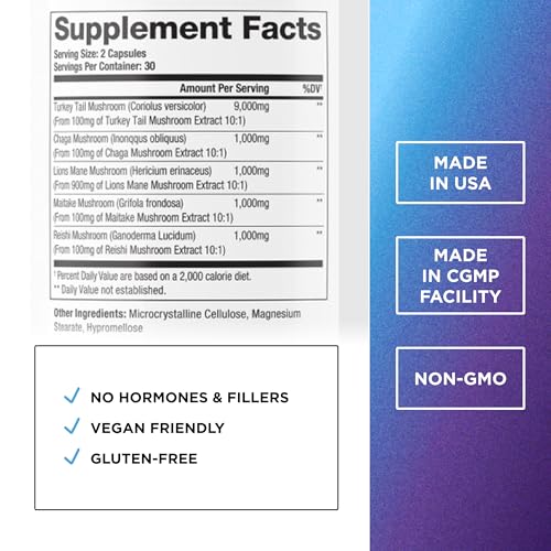 non-GMO vegetarian mushroom supplement