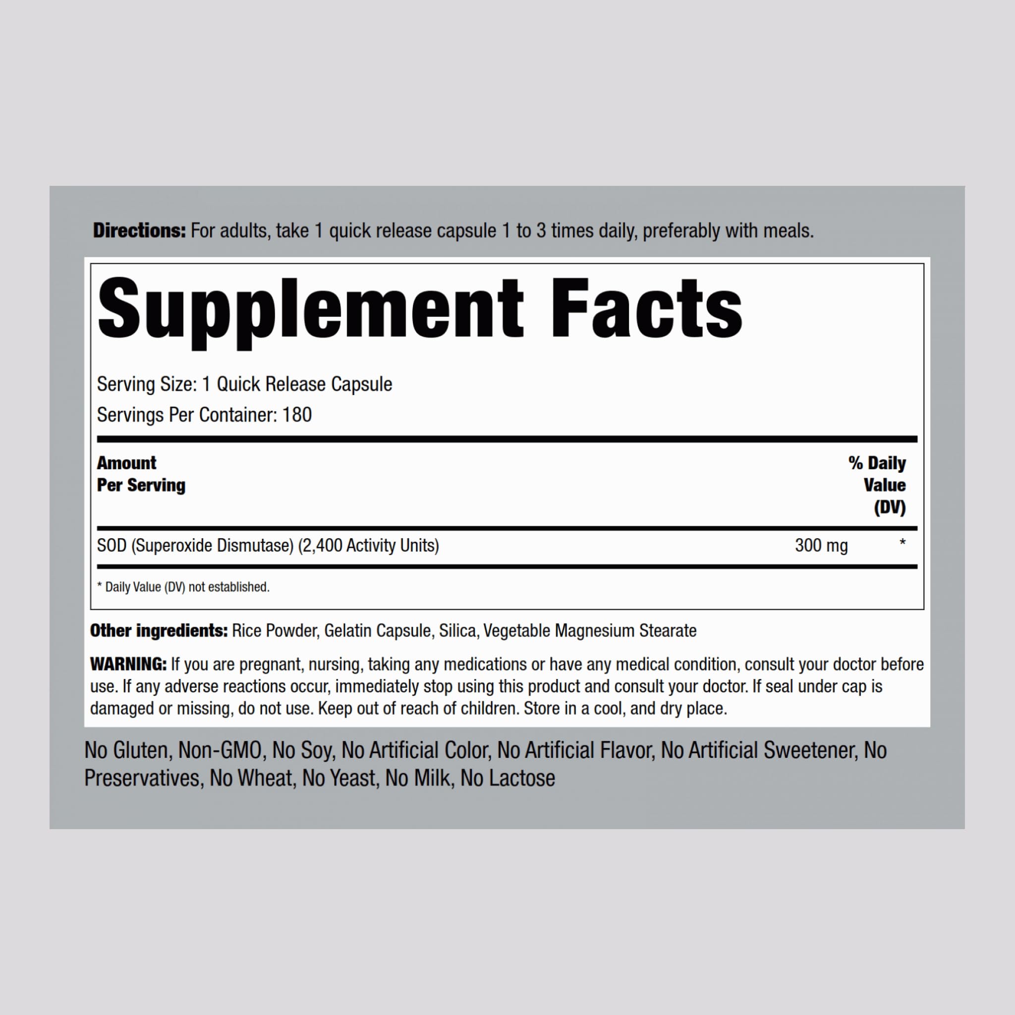 Non-GMO vitamin and mineral blend