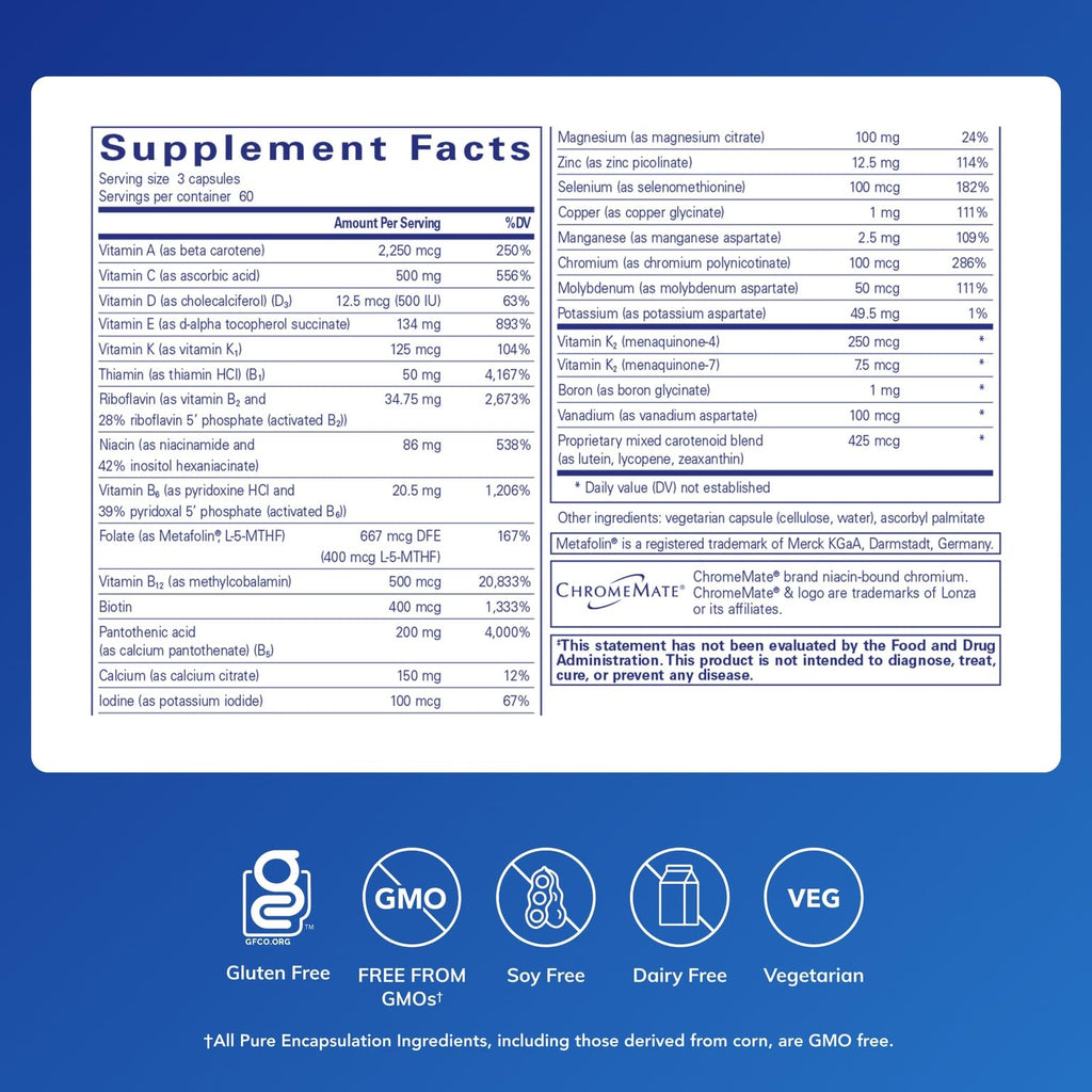 Non-GMO vitamin and mineral blend