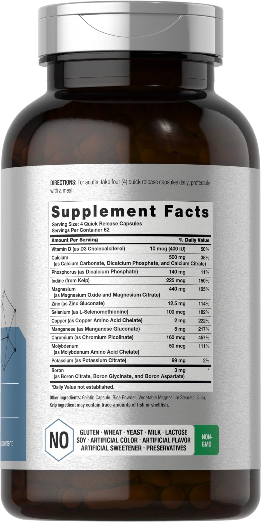 non-GMO vitamin and mineral capsules