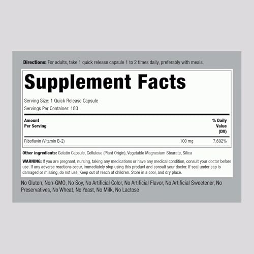 Non-GMO vitamin B2 capsules