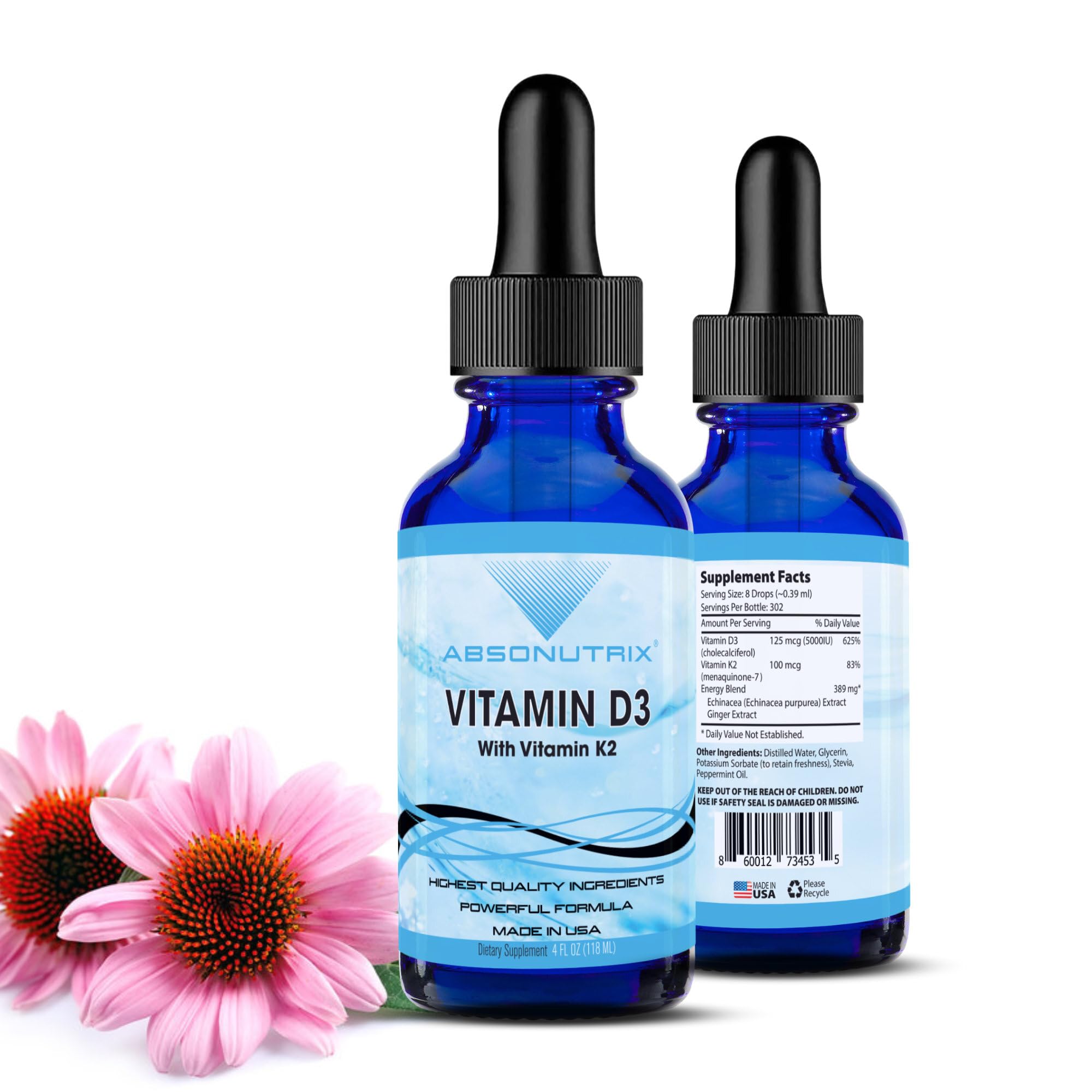 non-GMO vitamin D3 K2 drops