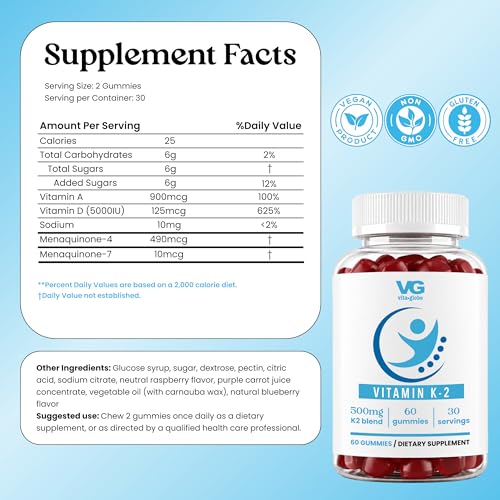 Non-GMO vitamin D3 K2 for bones