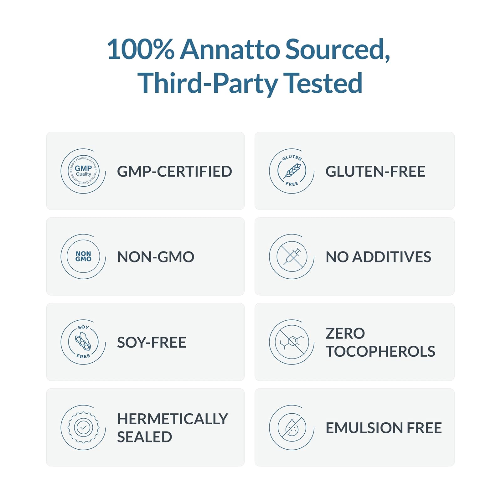 Non-GMO vitamin E softgel capsules