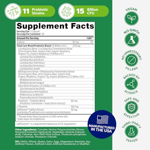 Non-GMO vitamins for mood support