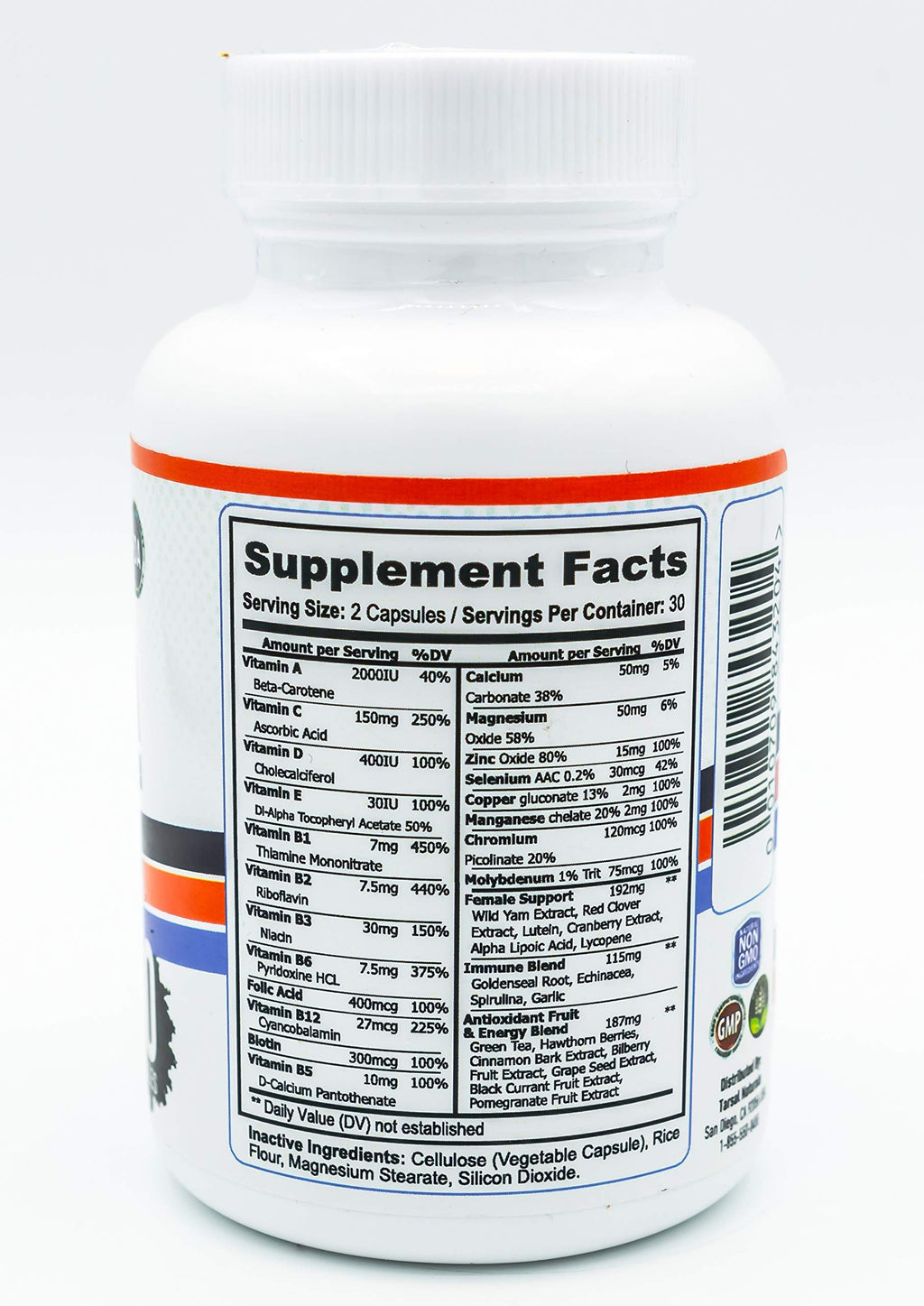 non-GMO women's vitamin capsules