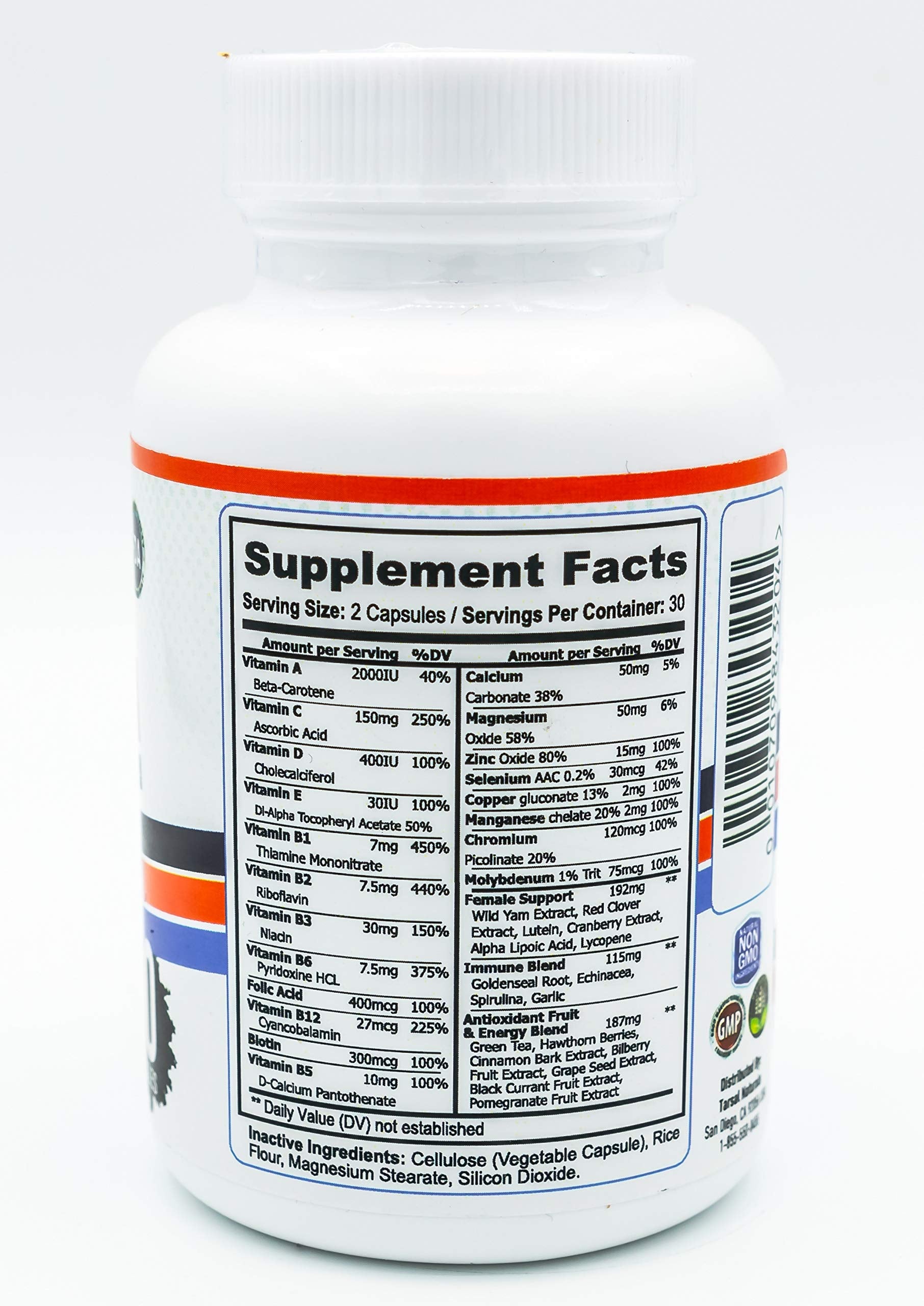 non-GMO women's vitamin capsules