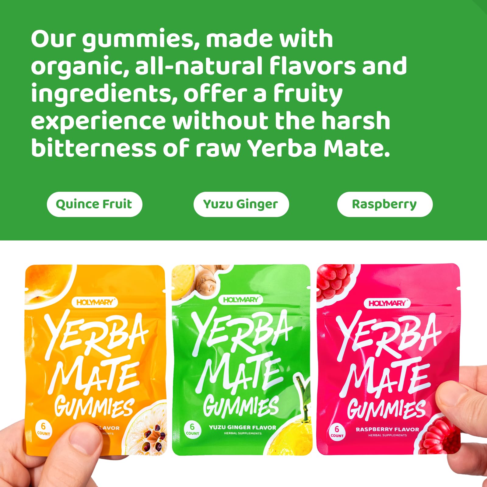 non-GMO yerba mate energy gummies