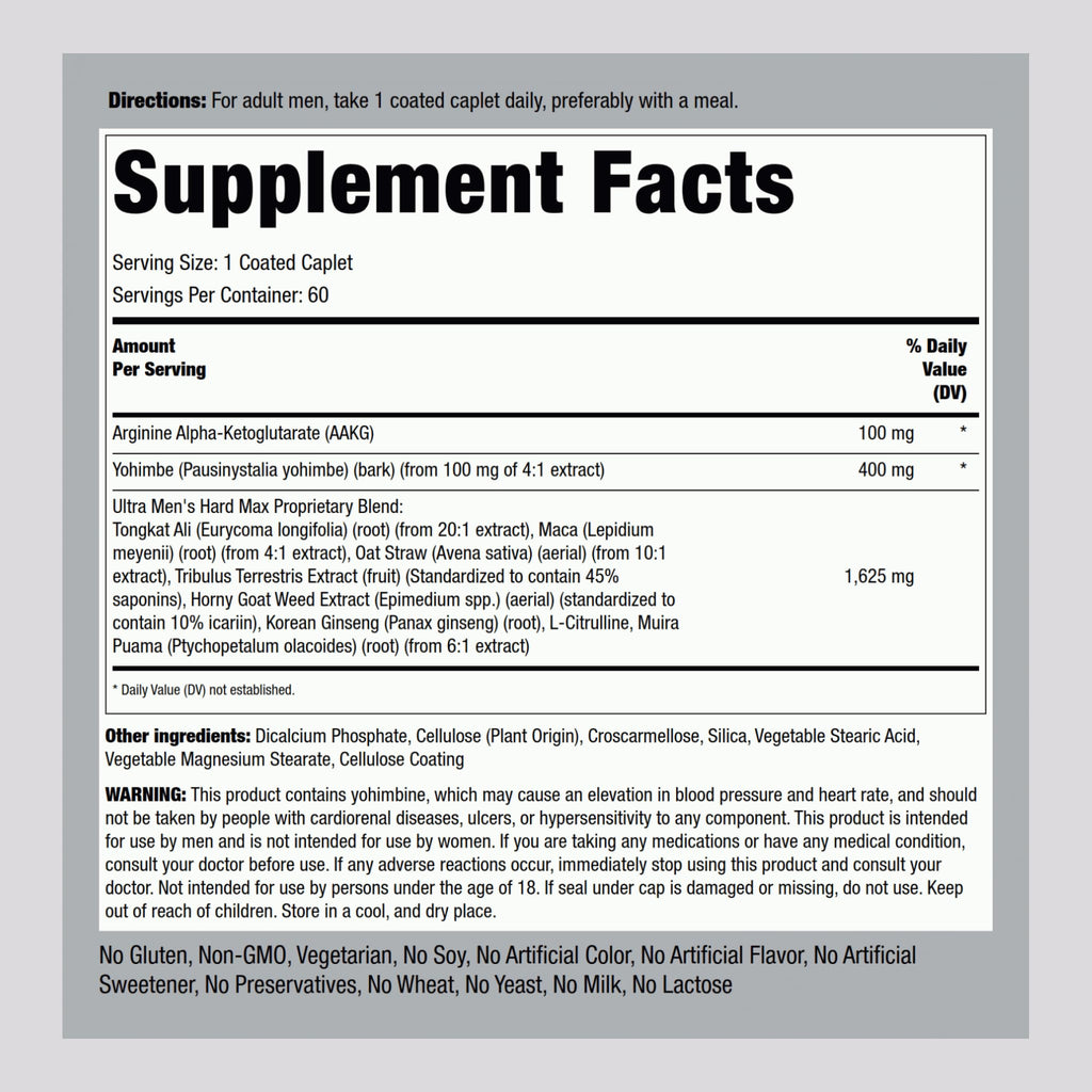 non-GMO yohimbe bark formula
