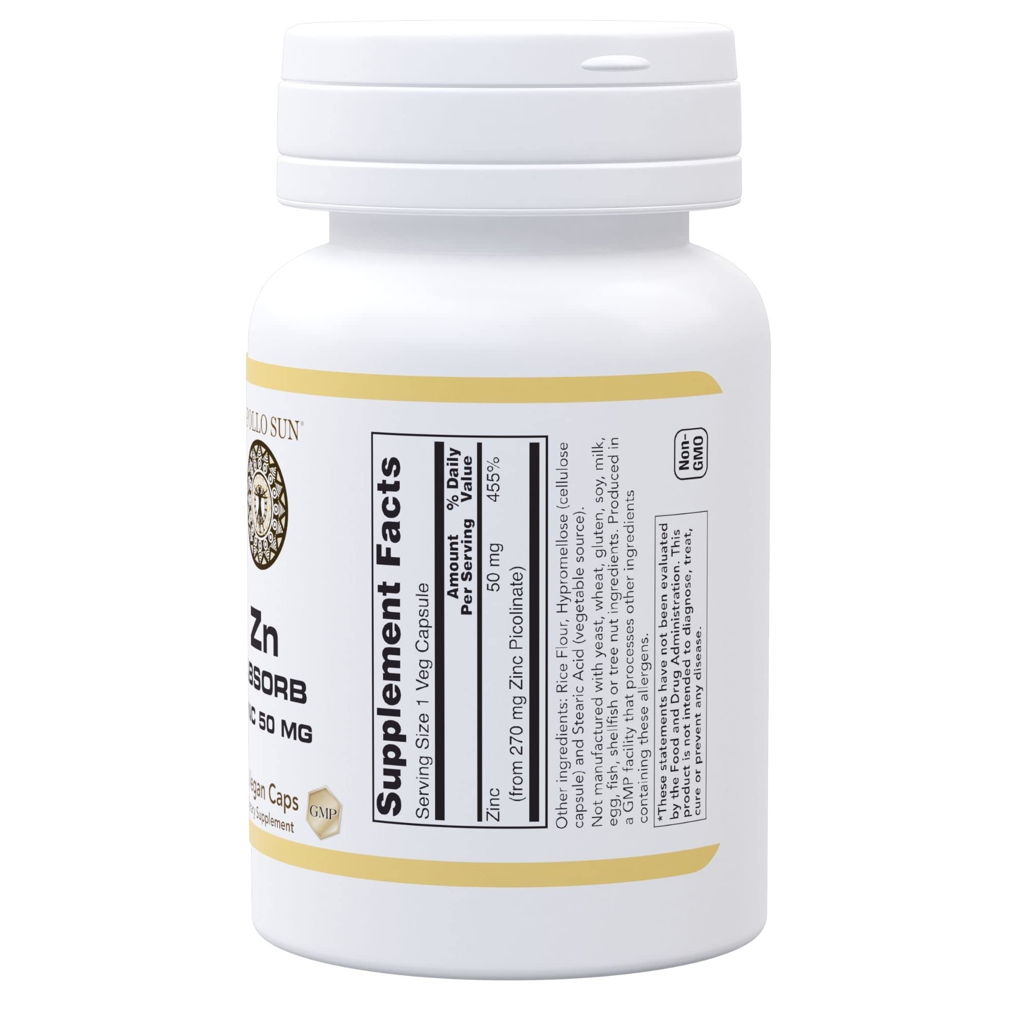 non-GMO zinc dietary supplement