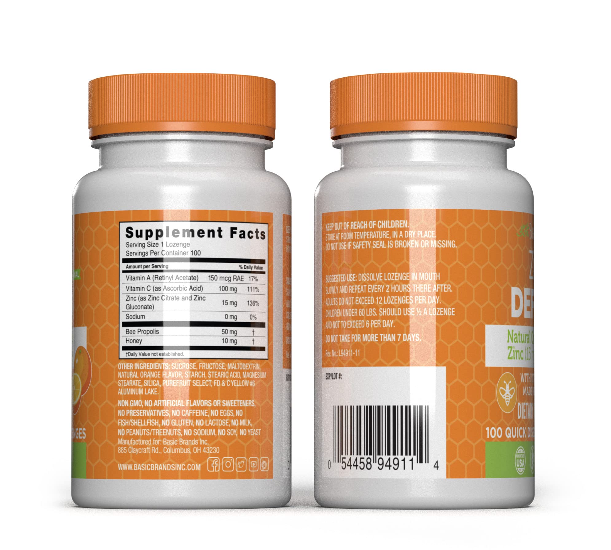 non-GMO zinc for cold relief