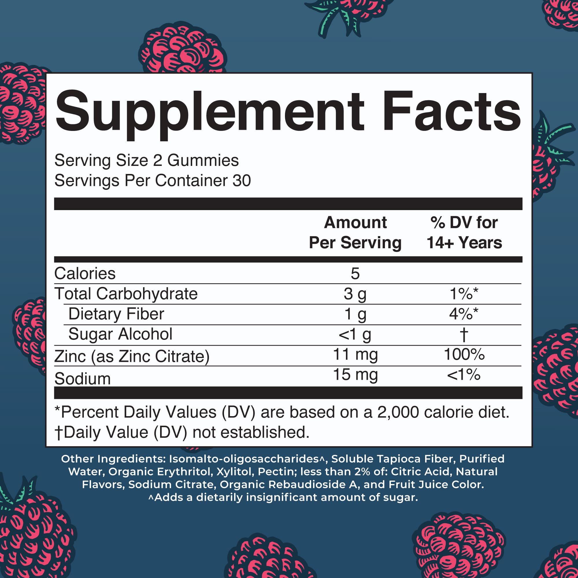 non-GMO zinc gummies for health