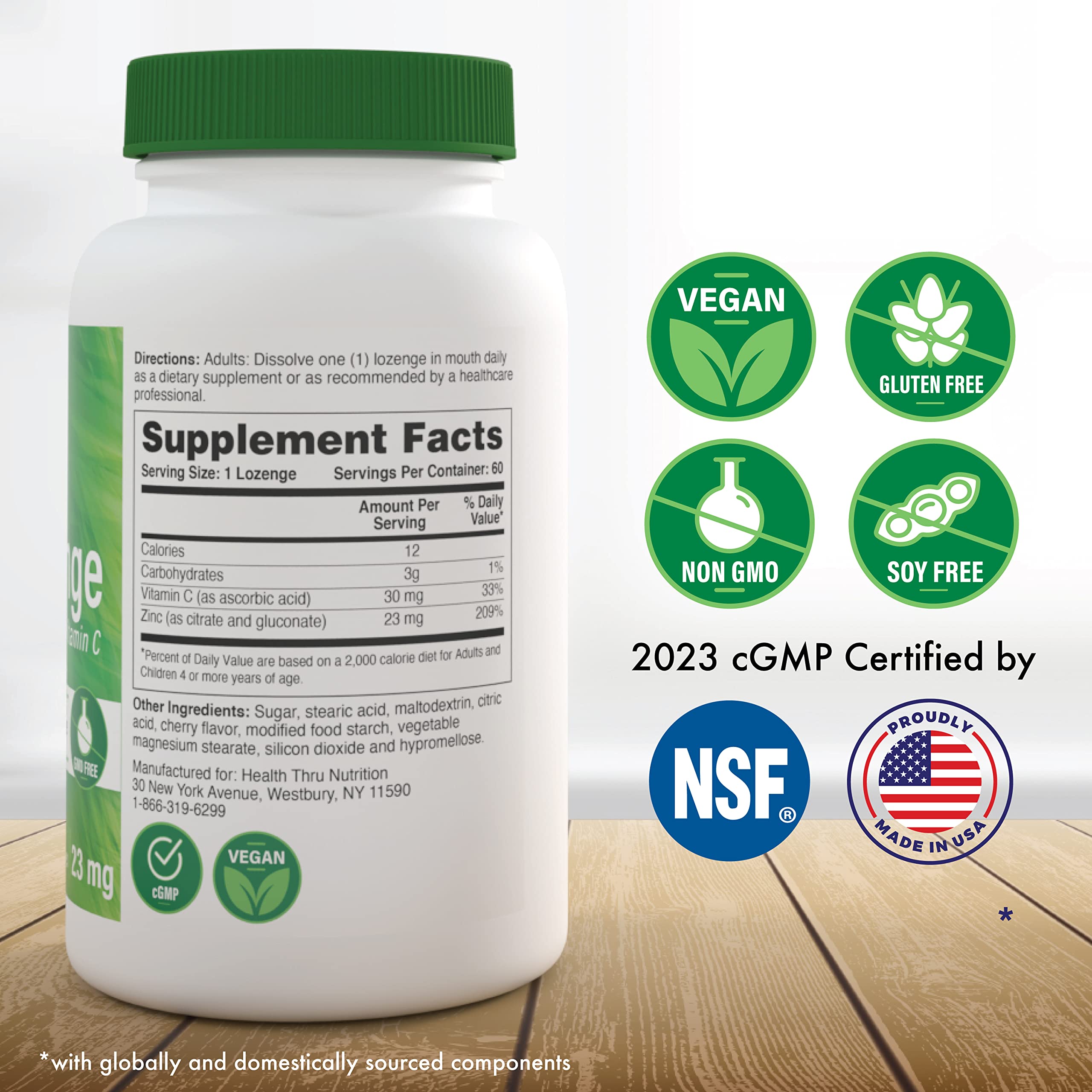 non-GMO zinc lozenges Canada