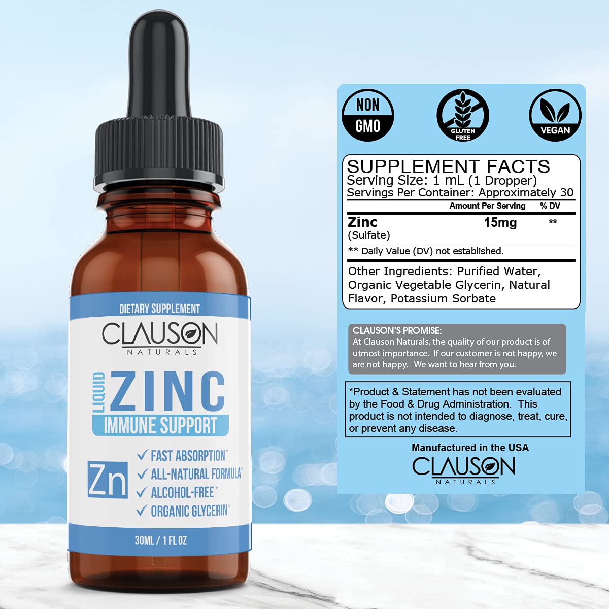 non-GMO zinc sulfate formula
