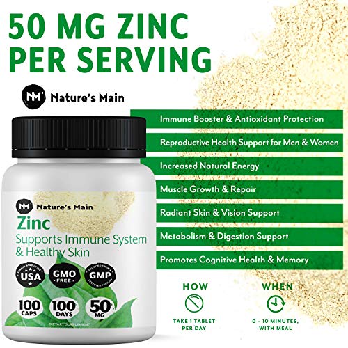 Non-GMO zinc supplements for adults
