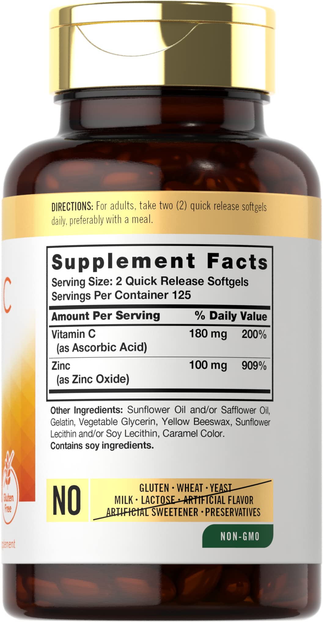 non-GMO zinc vitamin benefits
