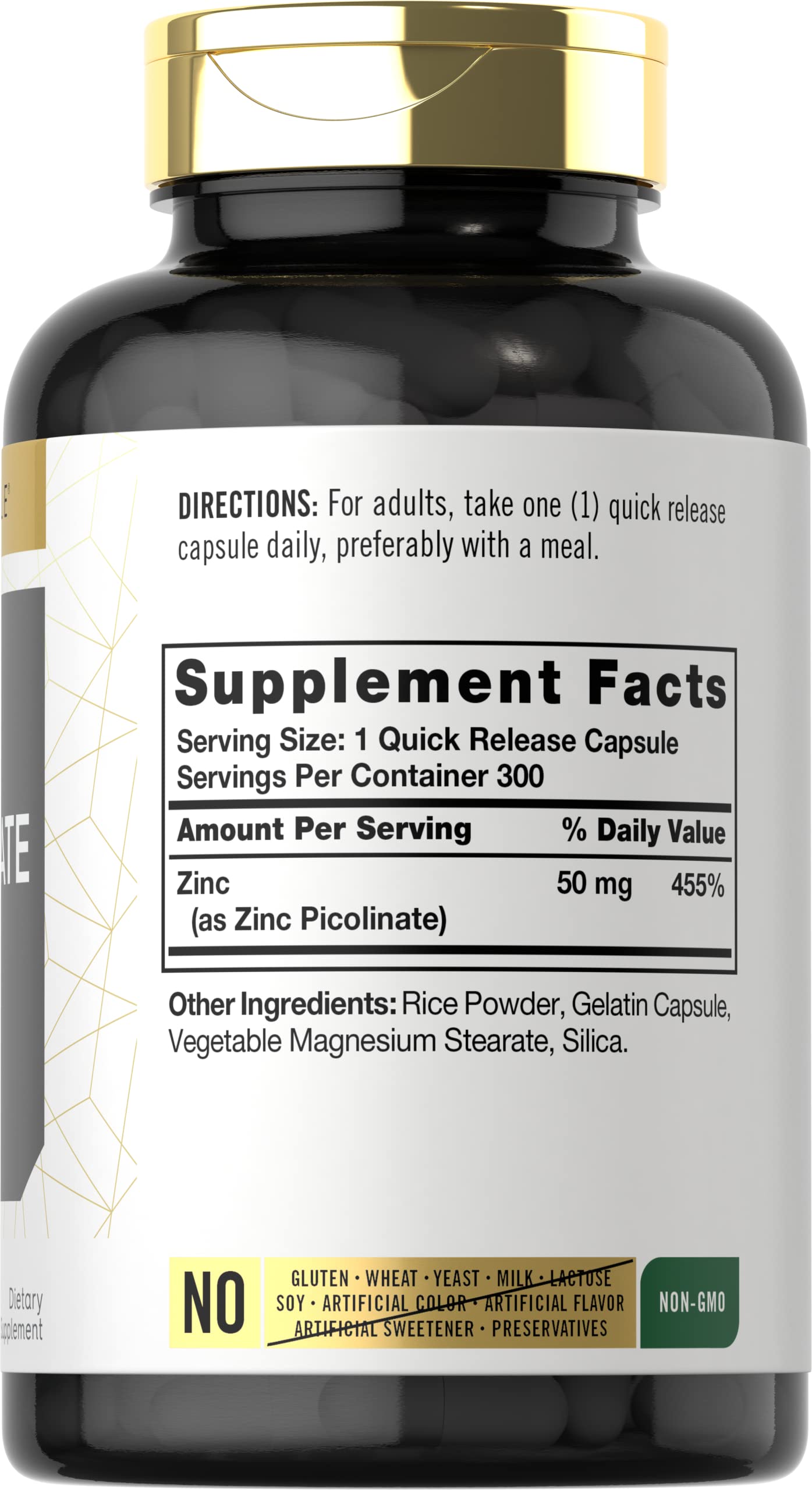 non-GMO zinc vitamin benefits