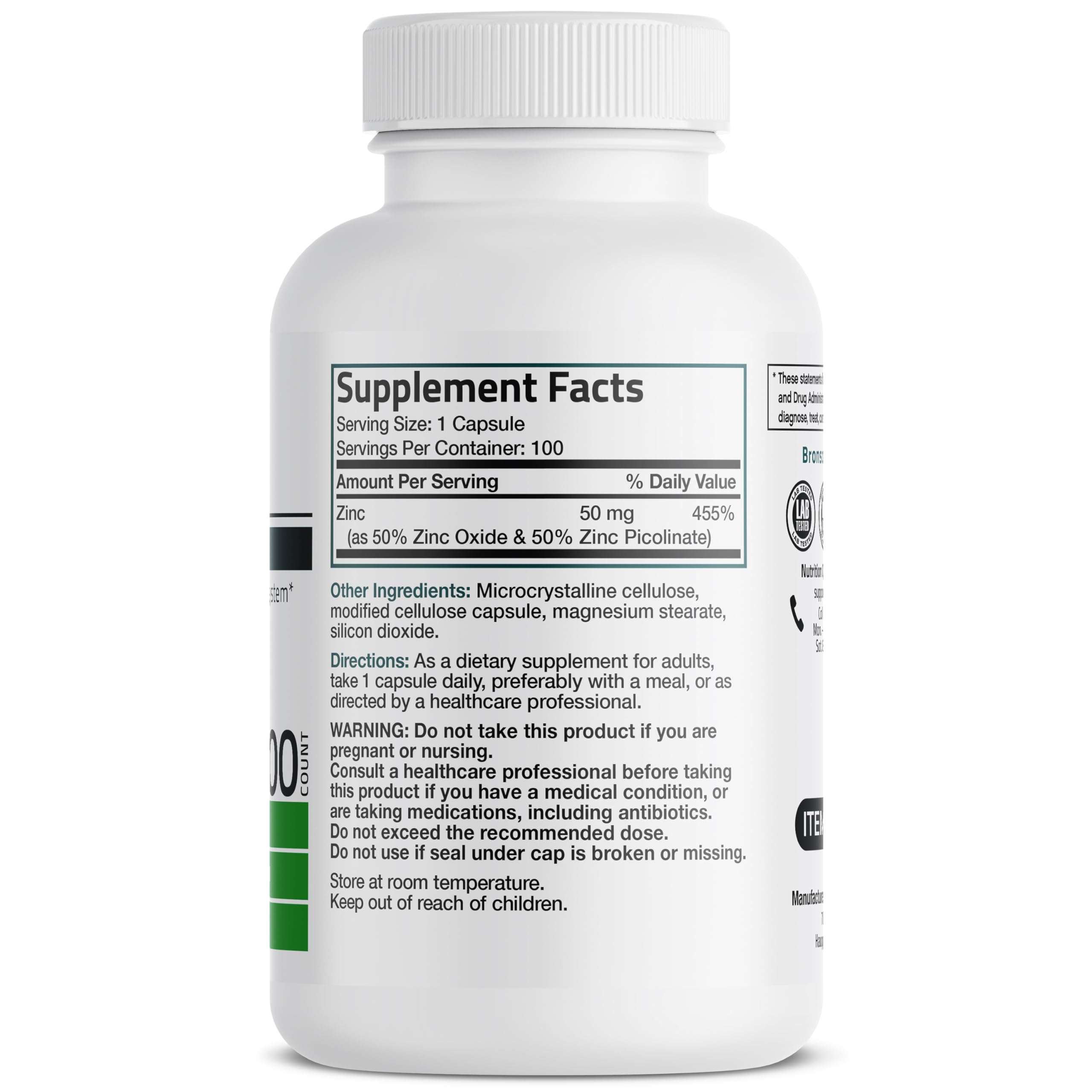non-GMO zinc vitamin complex
