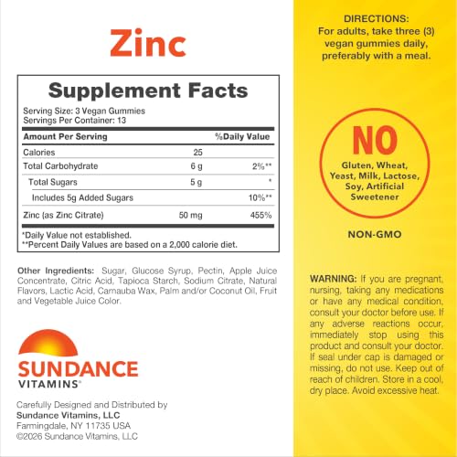 non-GMO zinc vitamins for health