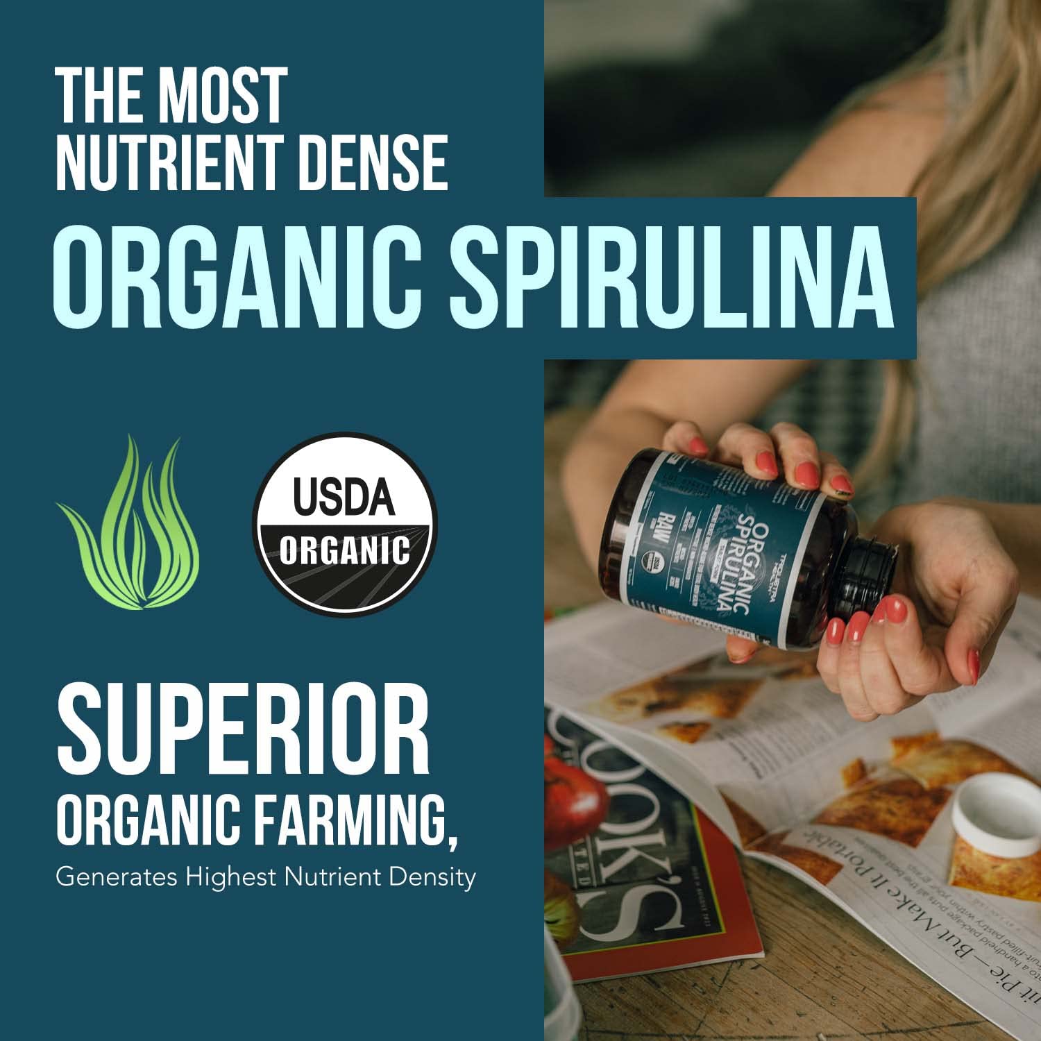 non-irradiated spirulina for health