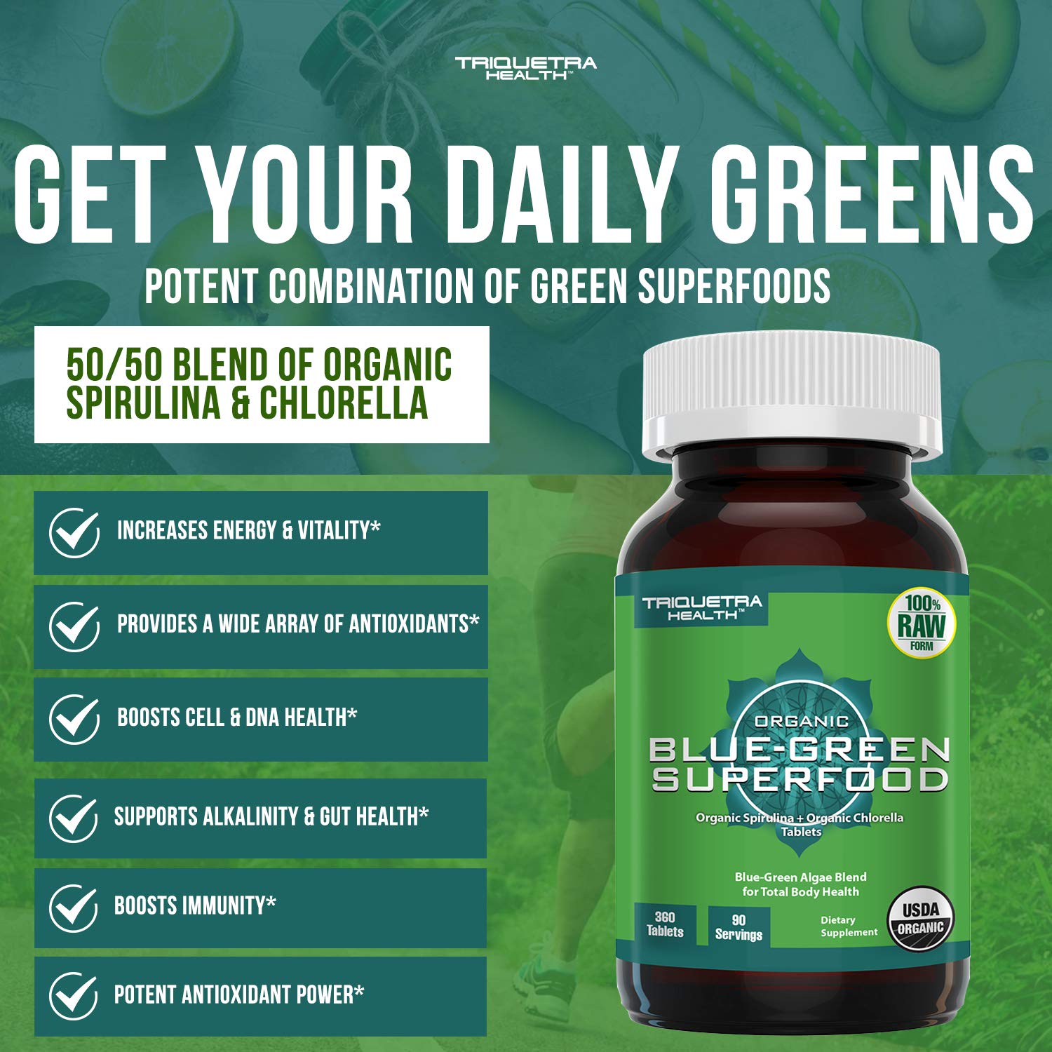 non-irradiated spirulina supplement benefits
