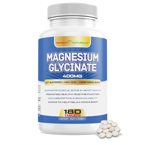 Non-laxative magnesium glycinate supplement