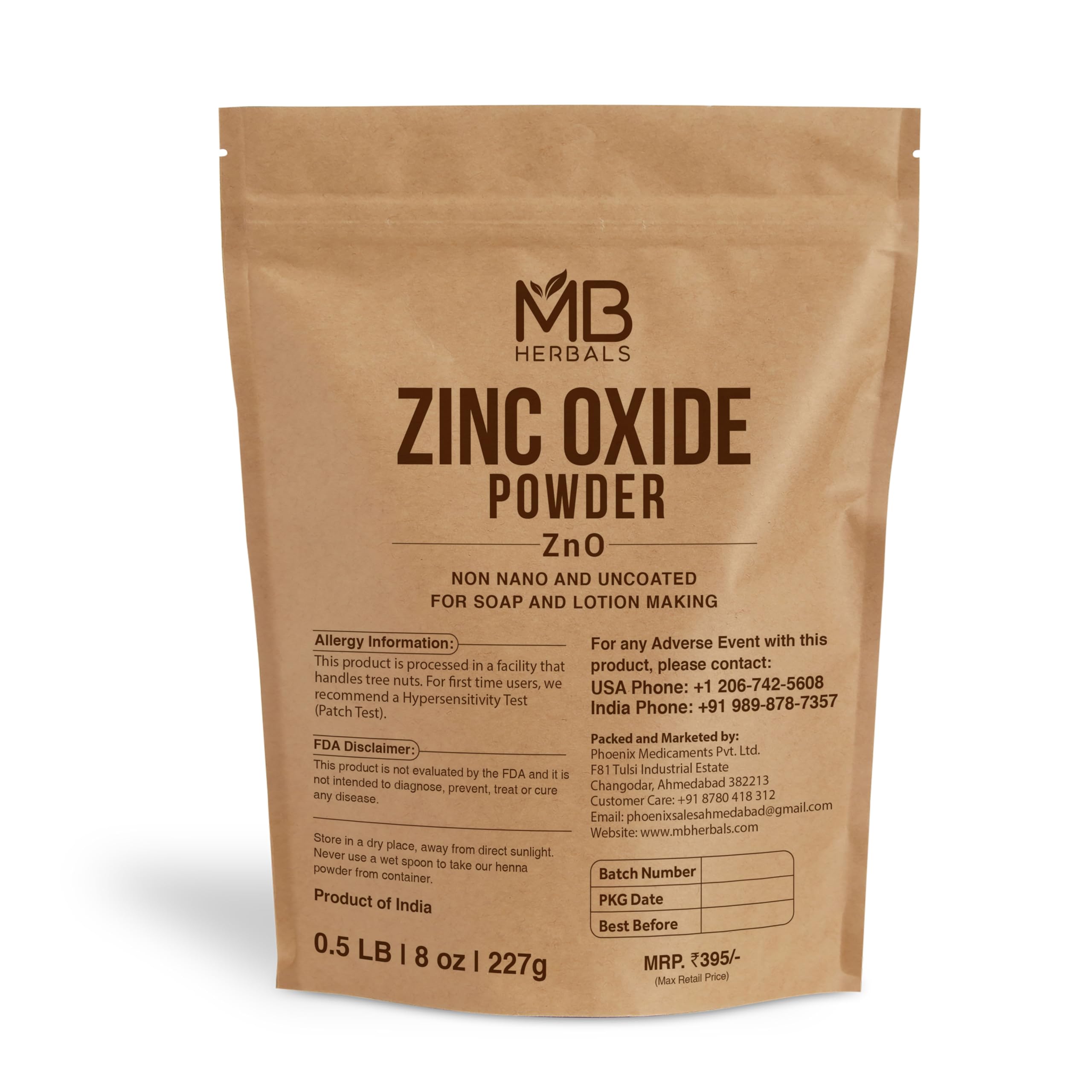 non-nano zinc powder for DIY lotion