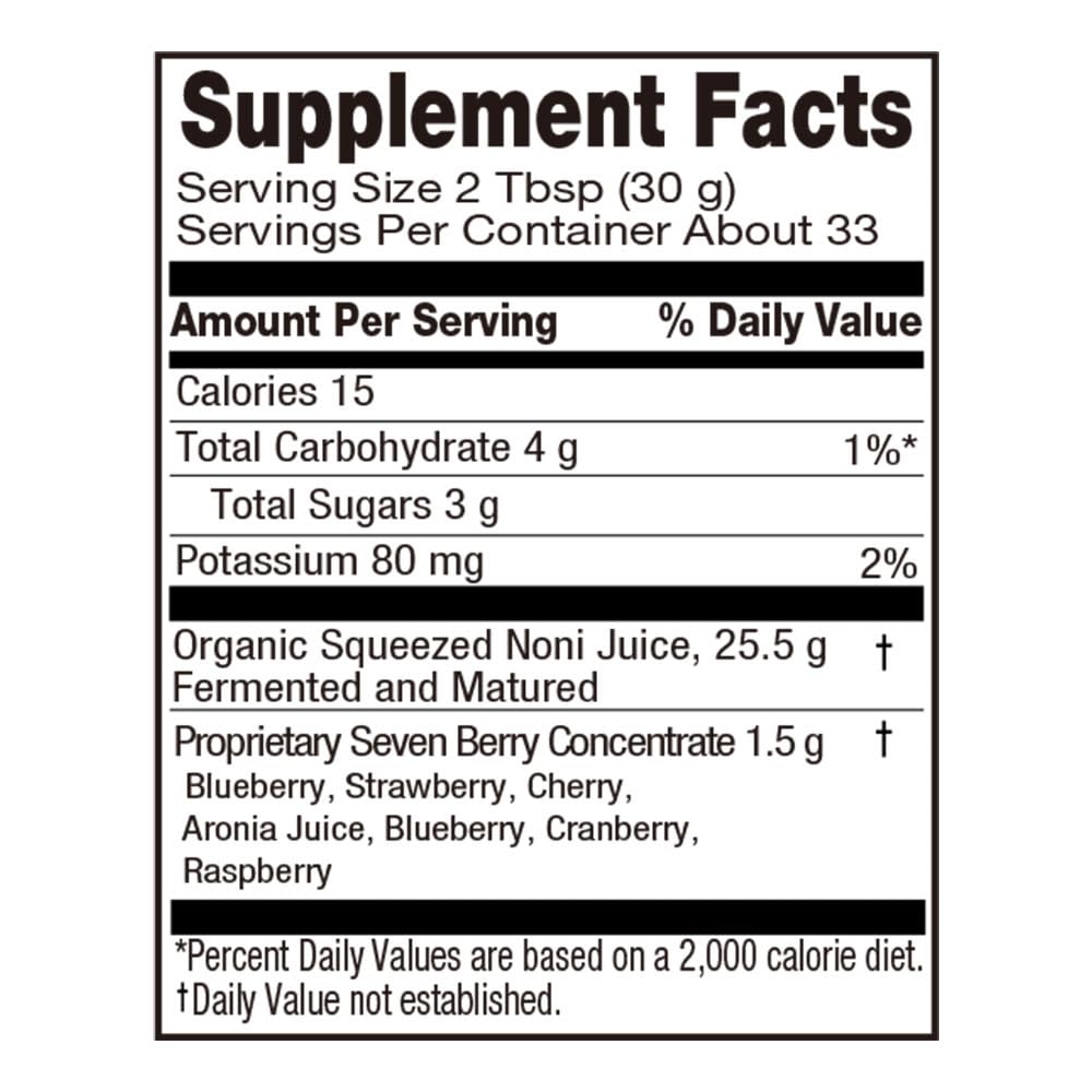 noni and berry blend supplement