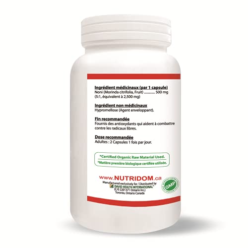 Noni capsules for stress relief and relaxation