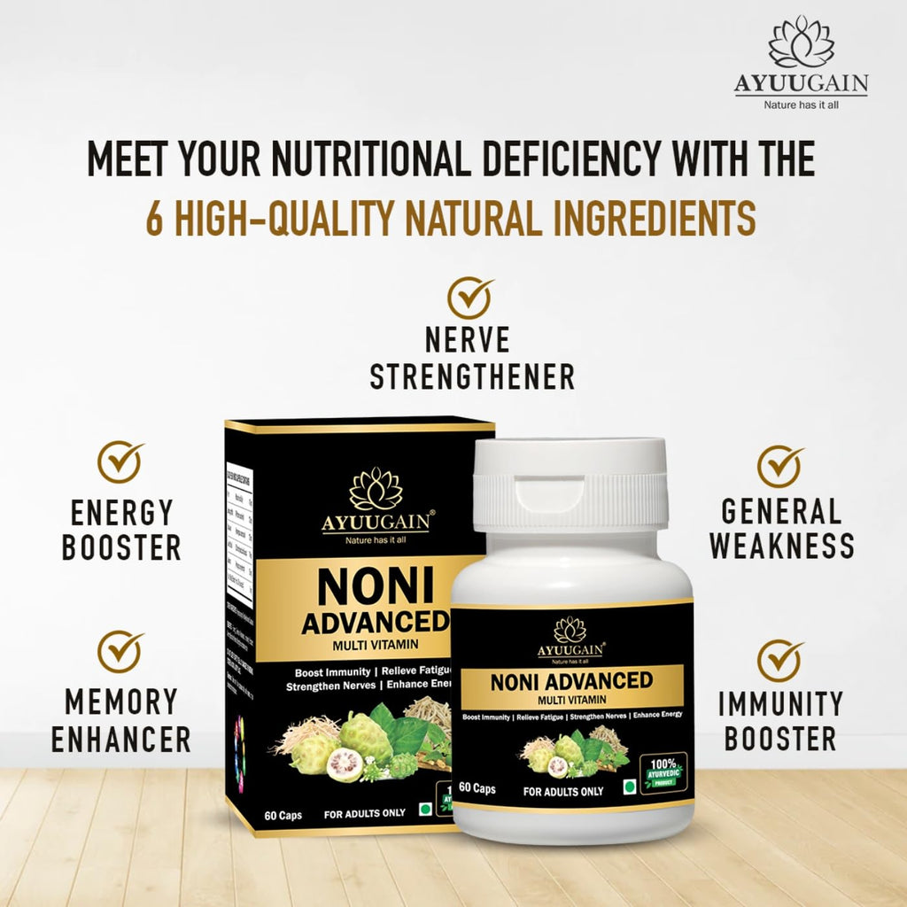 Noni capsules with Ashwagandha benefits