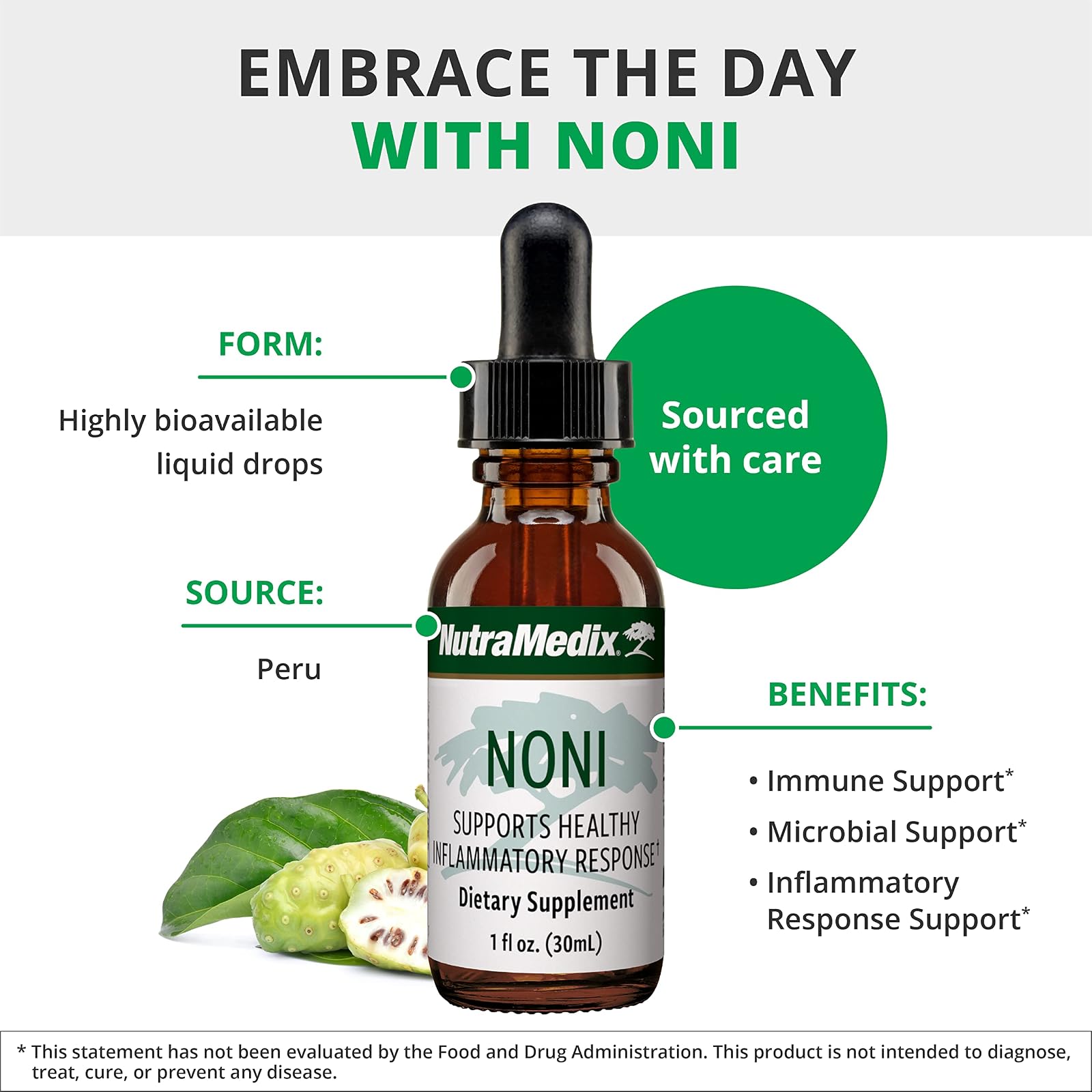 Noni drops for immune support