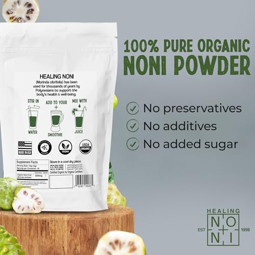 noni fruit powder in resealable bag