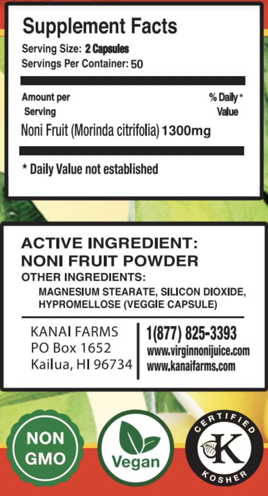Noni powder for immune support