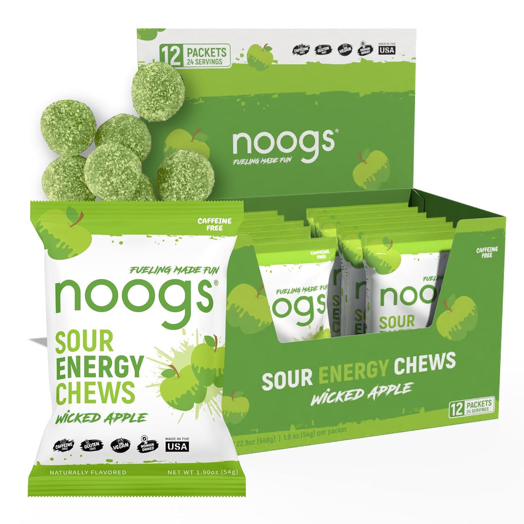 Noogs Wicked Apple Sour Energy Chews