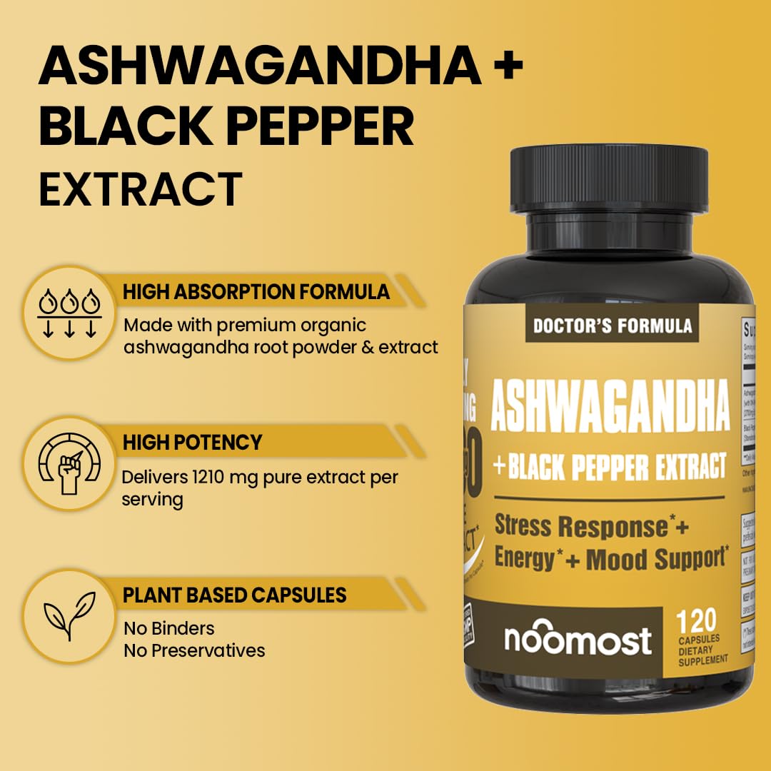 NooMost Ashwagandha capsules for relaxation