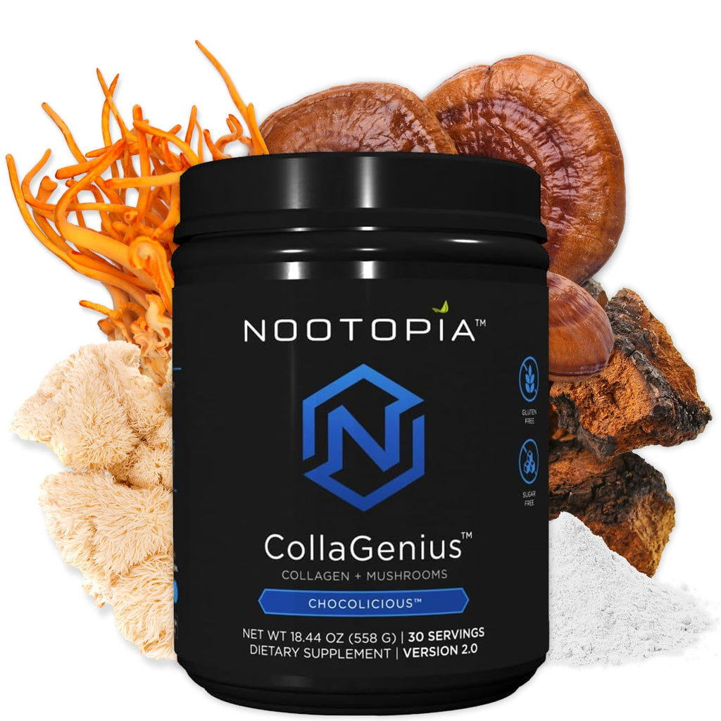 Nootopia Collagenius mushroom powder benefits