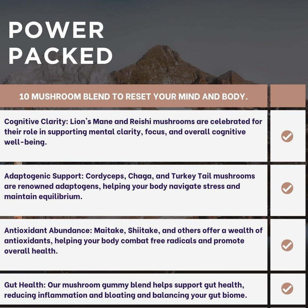 Nootropic benefits of mushroom supplements