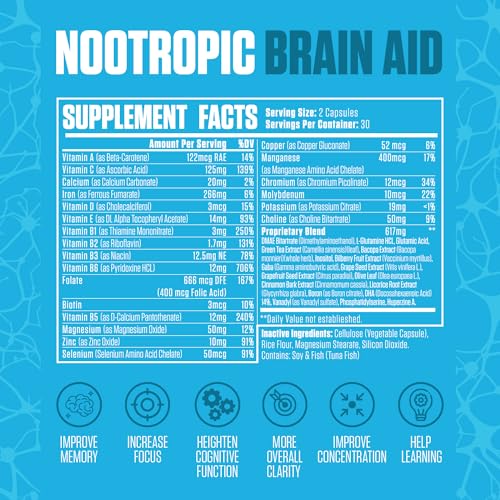 Nootropic Brain Aid mental boost
