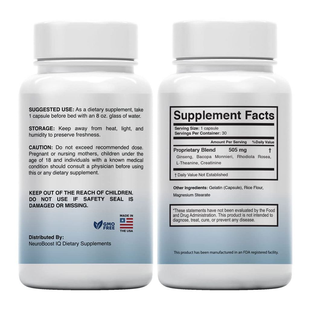 Nootropic brain supplement for concentration