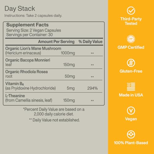 Nootropic capsules for daily energy